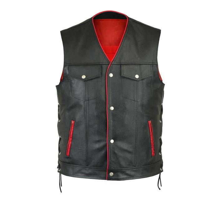 motorcycle leather vests, leather motorcycle vests for men